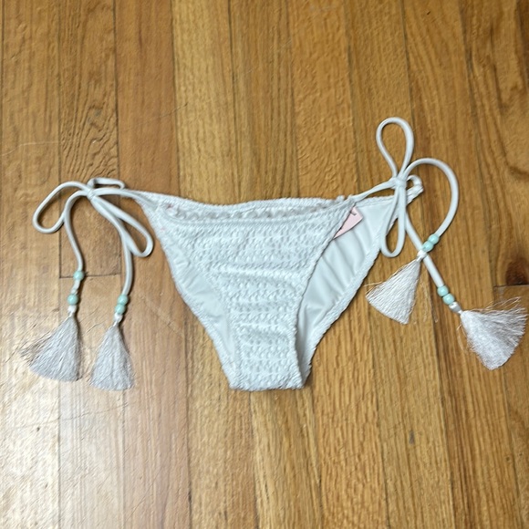 Victoria's Secret | Swim | Crochet String Bikini Bottom White | Poshmark